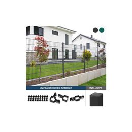 Home Deluxe Doppelstabmattenzaun MORATA - Anthrazit Variantenauswahl