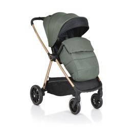 Cangaroo Kinderwagen 2 in 1 Hydra Babywanne Sportsitz Fu&szlig;abdeckung Moskitonetz gr&uuml;n
