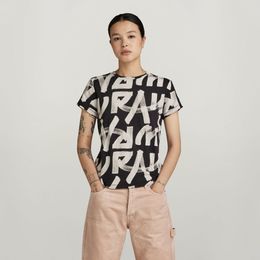 G-Star Raw Calligraphy Allover Top - Mehrfarbig - Damen