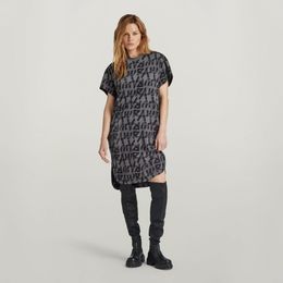 G-Star Raw Printed Loose T-Shirt Kleid - Mehrfarbig - Damen