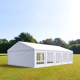TOOLPORT 5x10m Partyzelt, PVC-Plane, weiß - (4786)