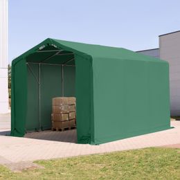 TOOLPORT 3x6m Zelthalle, PVC-Plane, dunkelgrün, ohne Statik - (79860)