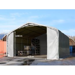TOOLPORT 6x6m Zelthalle, PVC-Plane, grau, ohne Statik - (49637)