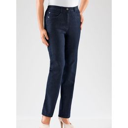 Dehnbund-Jeans Casual Looks Gr. 22, Kurzgrößen, blau (dunkelblau) Damen Jeans