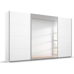 Schwebetürenschrank Rauch "Kleiderschrank Schrank Garderobe BESTSELLER KOLUNA mit Spiegel" Schränke Gr. B/H/T: 315 cm x 229 cm x 62 cm, 3 St., weiß (alpinweiß) inkl. 2 Innenschubladen sowie extra Einlegeböden MADE IN GERMANY