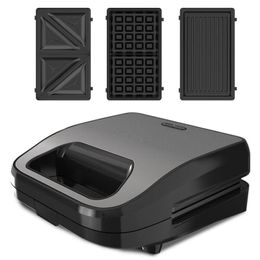 Black & Decker Waffel-sandwich-grill 750 w grau - Black+decker - BXSA754E