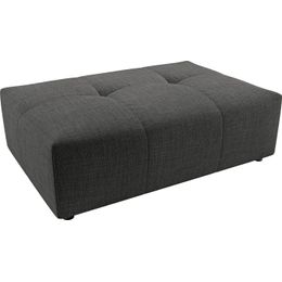 Polsterhocker 3C CANDY "Yoshy", schwarz, B:120cm H:41cm T:83cm, 100% Polyester, Hocker, Polsterhocker, Passend zur Serie Yoshy