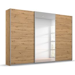 Schwebetürenschrank Rauch "Kleiderschrank Schrank Garderobe BESTSELLER KOLUNA mit Spiegel" Schränke Gr. B/H/T: 271cm x 229cm x 62cm, 3 St., braun (eiche artisan) inkl. 2 Innenschubladen sowie extra Einlegeböden MADE IN GERMANY