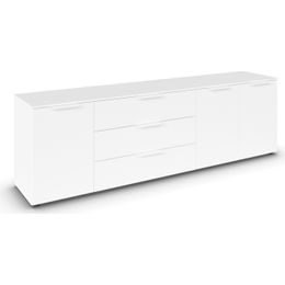 Kommode Rauch "Flipp" Sideboards Gr. B/H/T: 200cm x 61cm x 42cm, 3 St., weiß (alpinweiß) 3-türig mit 3 Schubladen und Soft-Close-Funktion