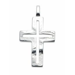 Adelia´s Kette mit Anhänger ADELIA´S "925 Silber Kreuz Anhänger" Halsketten Gr. Silber 925 (Sterlingsilber), silberfarben (silber) Damen Schmuckset - Set mit Halskette