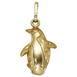 Ketten-Anhänger Jobo "Anhänger Pinguin" Schmuckanhänger Gr. Gelbgold 333, goldfarben (gelbgold 333) Damen 333 Gold