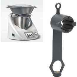 Schlüsselersatz, Ersatzteile für Küchenentsafter, Zubehör, passend für Vorwerk Thermomix TM5 und TM6 (schwarz)