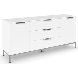 Kommode Rauch "Flipp" Sideboards Gr. B/H/T: 160cm x 72cm x 42cm, 3 St., weiß (alpinweiß) 2-türig mit 3 Schubladen und Soft-Close-Funktion