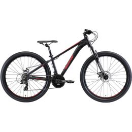 Mountainbike Bikestar Fahrräder Gr. 36cm, 27,5 Zoll (69,85cm), rot für Damen und Herren, Kettenschaltung