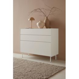 Sideboard LeGer Home by Lena Gercke "Essentials" Sideboards Gr. B/H/T: 112 cm x 90 cm x 42 cm, 3 St., weiß (warmweiß) Breite: 112cm, MDF lackiert, Push-to-open-Funktion