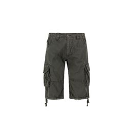 Shorts Alpha Industries "Alpha Industries Men - Shorts Jet Short", Herren, Gr. 27, Normalgrößen, grau (grauschwarz), Shell: 100% Cotton, Hosen