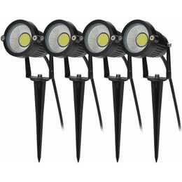 4PCS Außenbeleuchtung cob 5W 220V IP65 Wasserdicht Einstellbare Projektor Spot Led Garten Lampe Beleuchtung