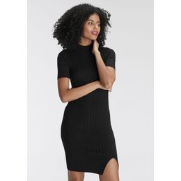 Strickkleid AJC Gr. 46, N-Gr, schwarz Damen Kleider für Partys und Festivals, kurzes Kleid, sportlicher Stil