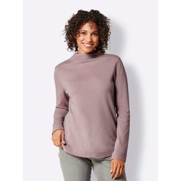 Strickpullover CREATION L PREMIUM "Kaschmir-Woll-Pullover" Gr. 48, lila (mauve) Damen Pullover