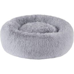 Lycxames - Kissen für Katzen oder kleine Hunde, Korb, Sofa, Bett, rund, Plüsch, bequeme Haustiere zum Schlafen drinnen im Winter (80 cm Durchmesser,