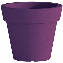 Monacis - Cromia Gemma Topf für Pflanzen, mit Dekoration, einfarbig, aus Harz 'Made in Italy -ø 80 cm / Violett / Vase