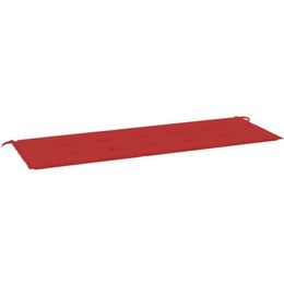 Jinlefu - Gartenbank-Auflage Rot 150x50x3 cm Oxford-Gewebe vidaXL