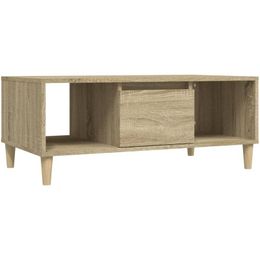 Jinlefu - Couchtisch Sonoma-Eiche 90x50x36,5 cm Holzwerkstoff vidaXL