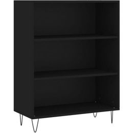 Jinlefu - Bücherregal Schwarz 69,5x32,5x90 cm Holzwerkstoff vidaXL