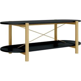 Jinlefu - Couchtisch Schwarz 110x48x40 cm Holzwerkstoff vidaXL