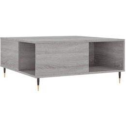 Jinlefu - Couchtisch Grau Sonoma 80x80x36,5 cm Holzwerkstoff vidaXL