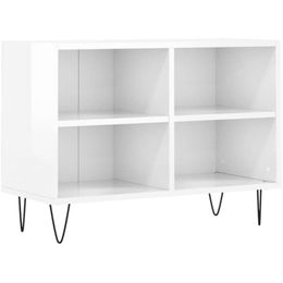 TV-Schrank Hochglanz-Weiß 69,5x30x50 cm Holzwerkstoff vidaXL