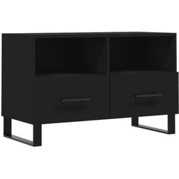 TV-Schrank Schwarz 80x36x50 cm Holzwerkstoff vidaXL