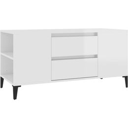 TV-Schrank Hochglanz-Weiß 102x44,5x50 cm Holzwerkstoff vidaXL