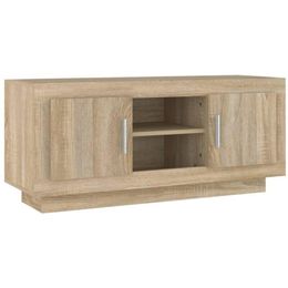 Jinlefu - TV-Schrank Sonoma-Eiche 102x35x45 cm Holzwerkstoff vidaXL