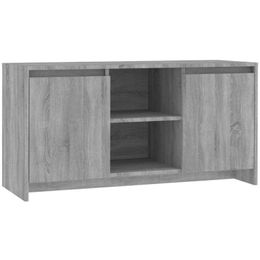 TV-Schrank Grau Sonoma 102x37,5x52,5 cm Holzwerkstoff vidaXL