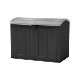 Kunststoff Gartenbox/ Mülltonnenbox 'Store-it-out Ultra' (2000 l) anthrazit / grau 177 x 113 x 134 cm (b x t x h) - Keter