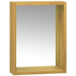 vidaXL - Spiegelschrank 30x10x40 cm Massivholz Teak