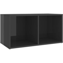 TV-Schrank Hochglanz-Grau 72x35x36,5 cm Holzwerkstoff vidaXL