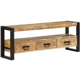 vidaXL - TV-Schrank 120x30x45 cm Massivholz Mango