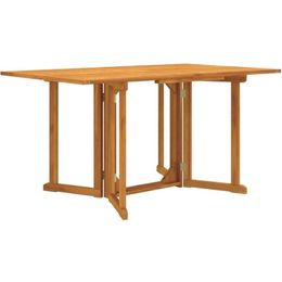 Garten-Klapptisch Butterfly 150x90x75 cm Massivholz Teak vidaXL