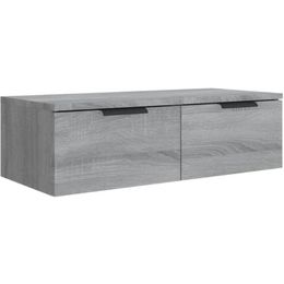 vidaXL - Wandschrank Grau Sonoma 68x30x20 cm Holzwerkstoff