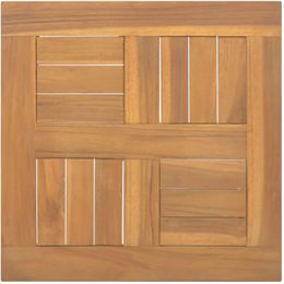 Tischplatte Quadratisch 40x40x2,5 cm Massivholz Teak vidaXL