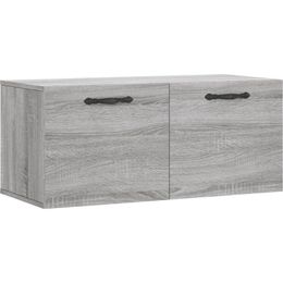 vidaXL - Wandschrank Grau Sonoma 80x36,5x35 cm Holzwerkstoff