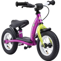 Laufrad Bikestar "Bikestar Kinderlaufrad Classic ab 2 Jahre mit Bremse", bunt (berry, grün), Laufräder, KinderL:80cm, L:80cm