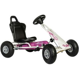 Go-Kart Ferbedo "Ferbedo Air Runner" Tretfahrzeuge bunt (weiß, pink, schwarz) Kinder BxTxH: 64x102x60 cm