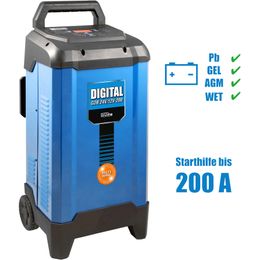 Güde GÜDE Batterie-Ladegerät "Digital GDB 24V/12V-200" Ladegeräte blau (blau, schwarz)