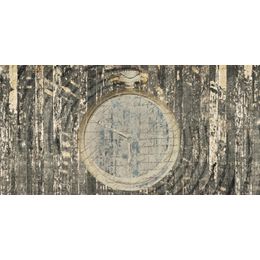 Fototapete ARCHITECTS PAPER "Time goes by", grau (beige, braun, grau), B:5m L:2,5m, Vlies, Tapeten, Vlies, Wand, Schräge