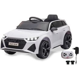 Elektro-Kinderauto Jamara "Ride-on Audi RS 6", weiß, Elektro-Kinderfahrzeuge, KinderB:60cm H:43cm T:102cm, 12 V, 2,4 GHz, B:60cm H:43cm T:102cm