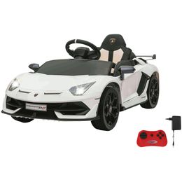 Elektro-Kinderauto Jamara "Ride-on Lamborghini Aventador SVJ" Elektro-Kinderfahrzeuge weiß Kinder