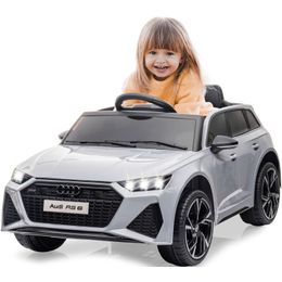 Elektro-Kinderauto Jamara "Ride-on Audi RS 6" Elektro-Kinderfahrzeuge grau Kinder 12 V, 2,4 GHz